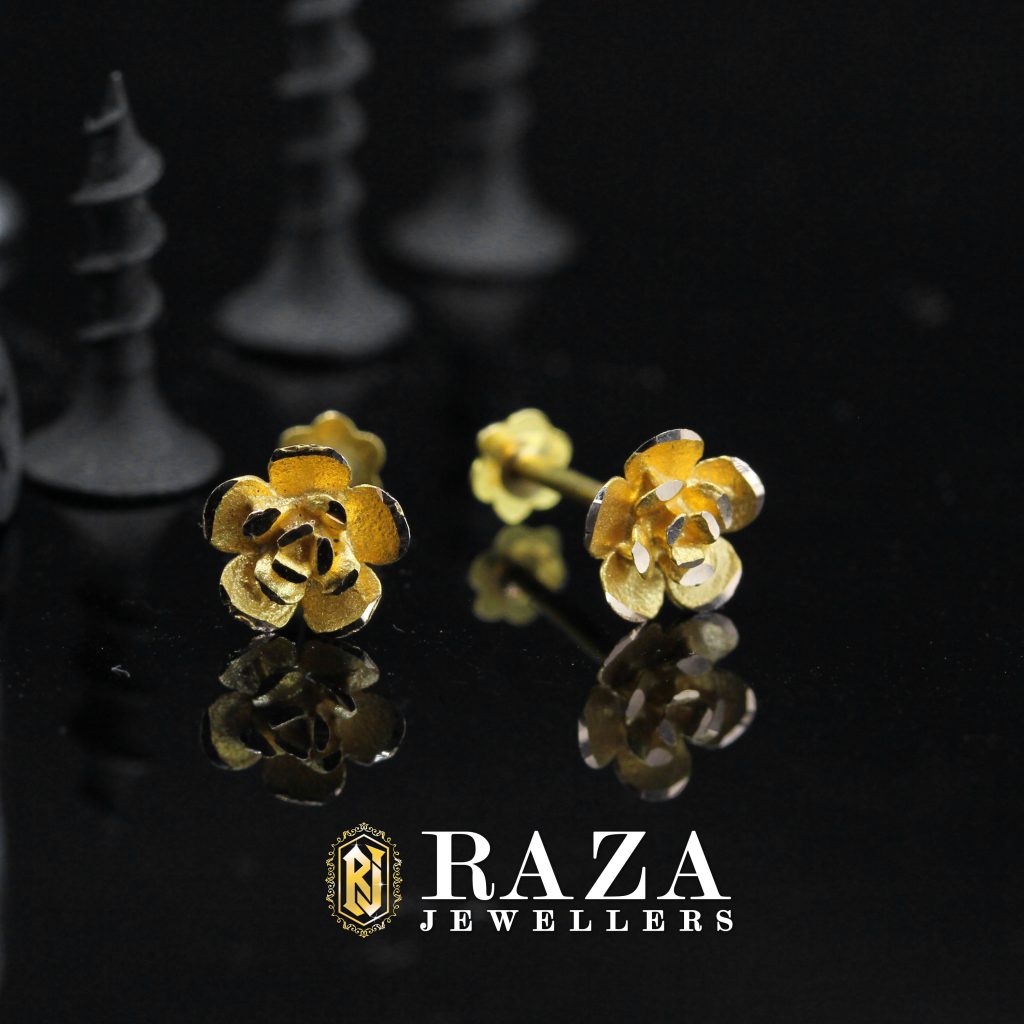 GOLD FLOWER TOPS » Raza Jewellers