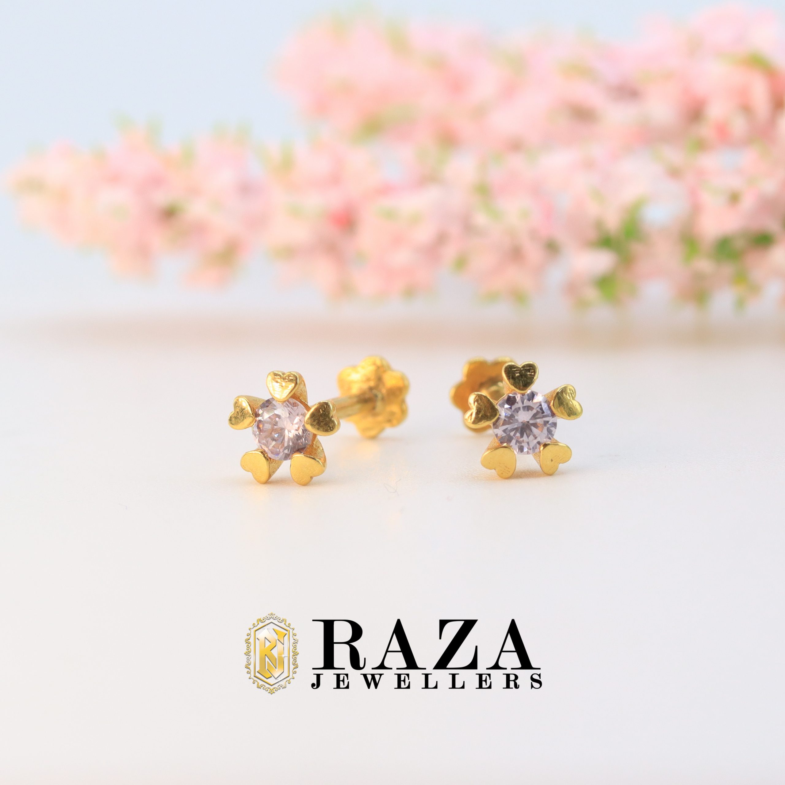 GOLD SMALL TOPS - Raza Jewellers