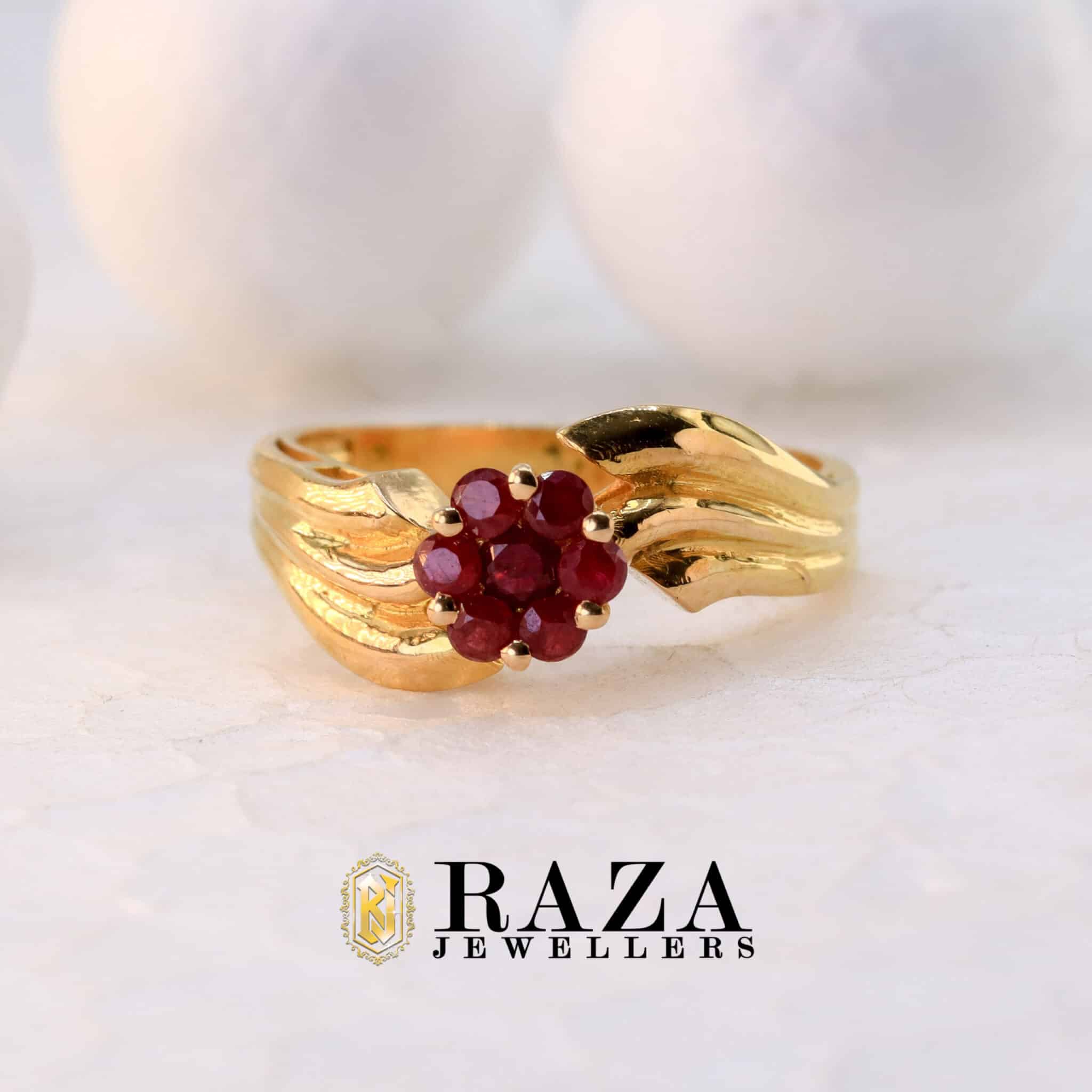 RUBY GOLD RING » Raza Jewellers