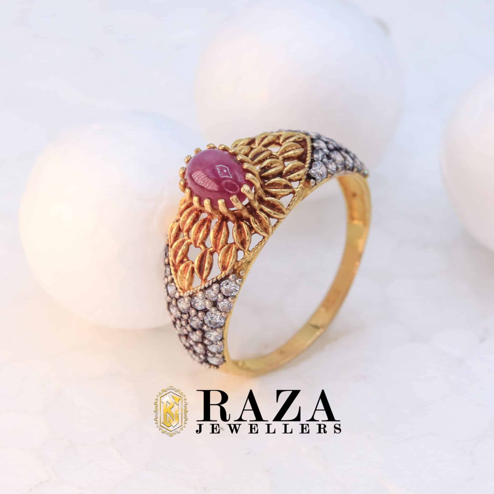 RUBY GOLD RING » Raza Jewellers