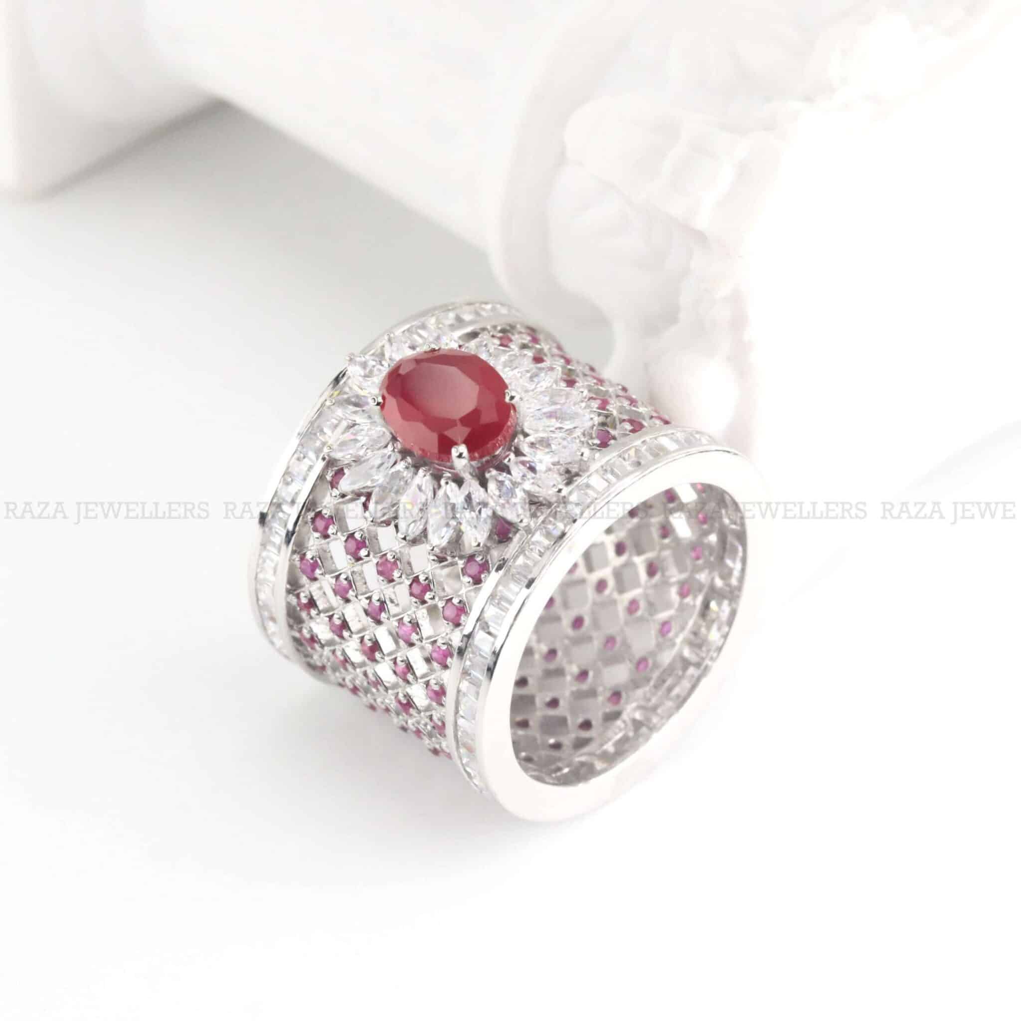 Ruby Gold Ring » Raza Jewellers