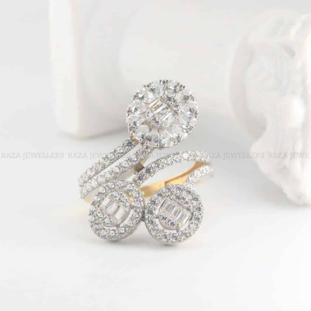 Diamond Style Gold Ring » Raza Jewellers