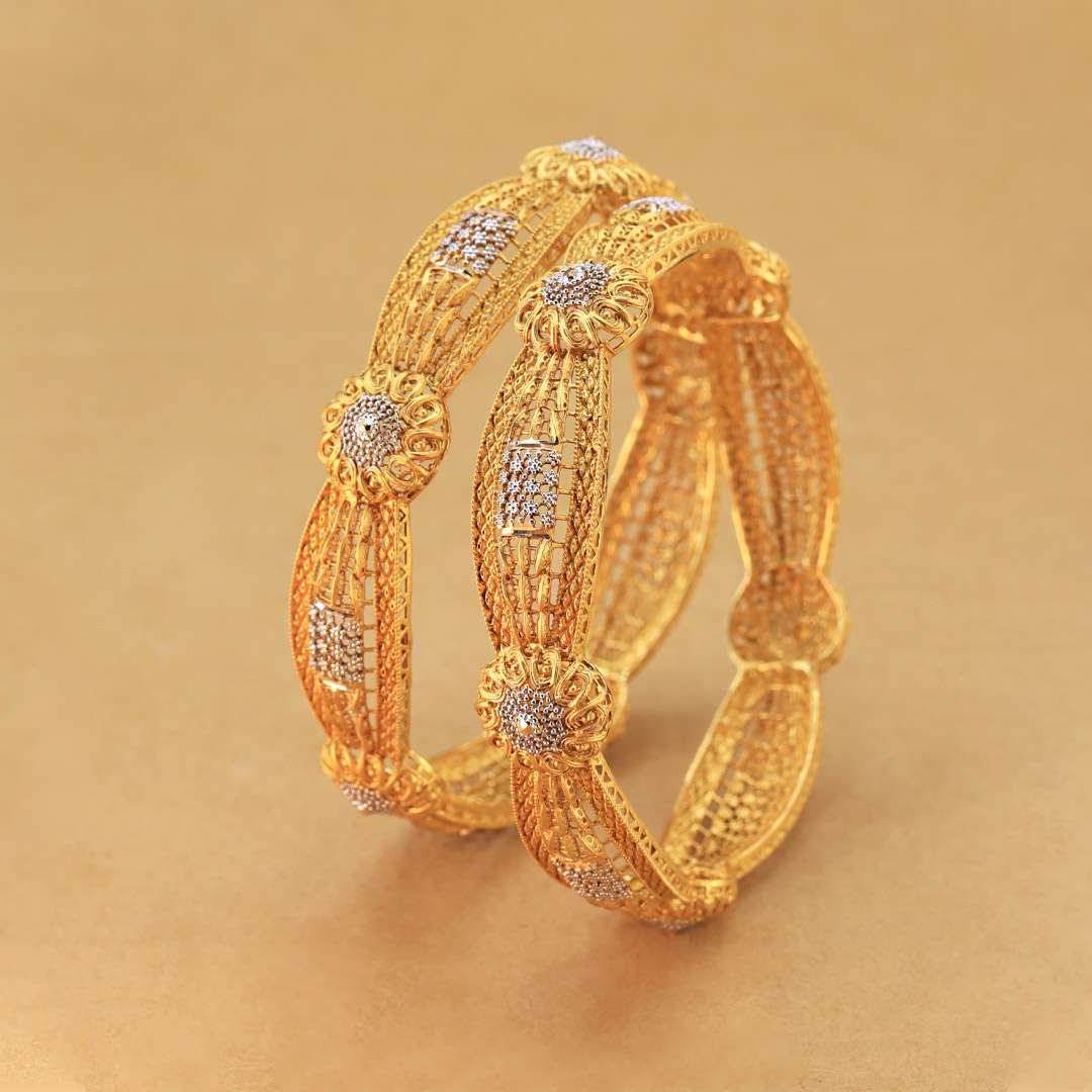 ANTIQUE GOLD BANGLES » Raza Jewellers