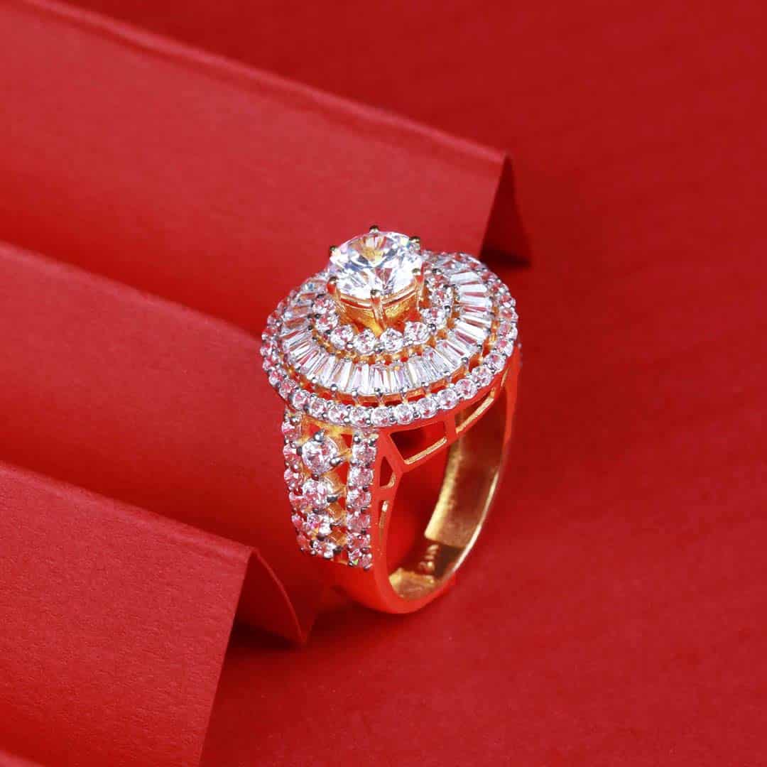 Diamond Style Gold Ring » Raza Jewellers